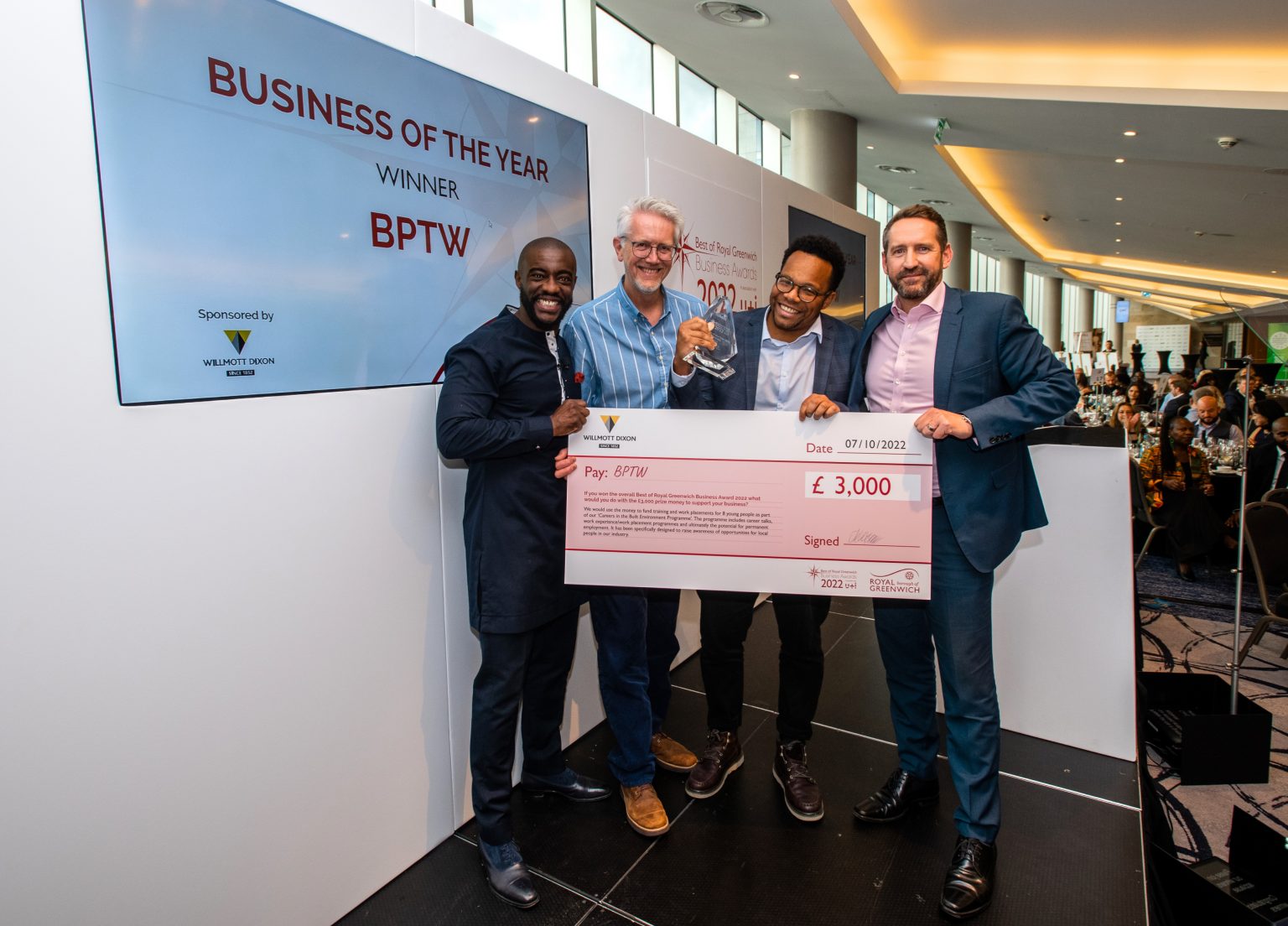 BPTW named ‘Business of The Year 2022’ at Best of Royal Greenwich ...